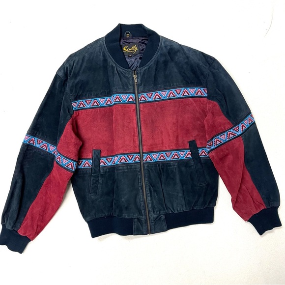 Scully | Jackets & Coats | Mens Vintage Scully Aztec Western Suede ...
